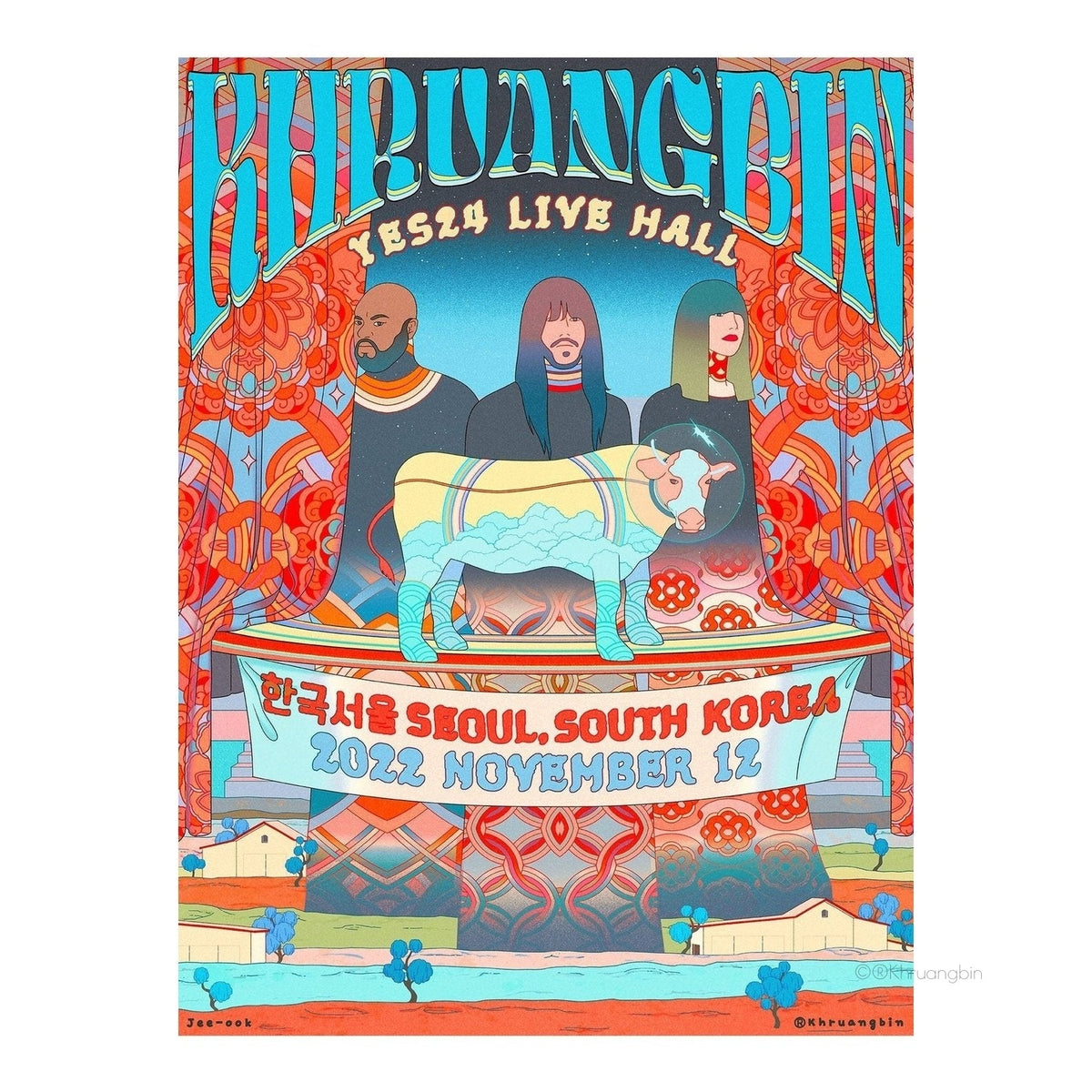 Screenprint - SEOUL NOVEMBER 12, 2022 – Khruangbin